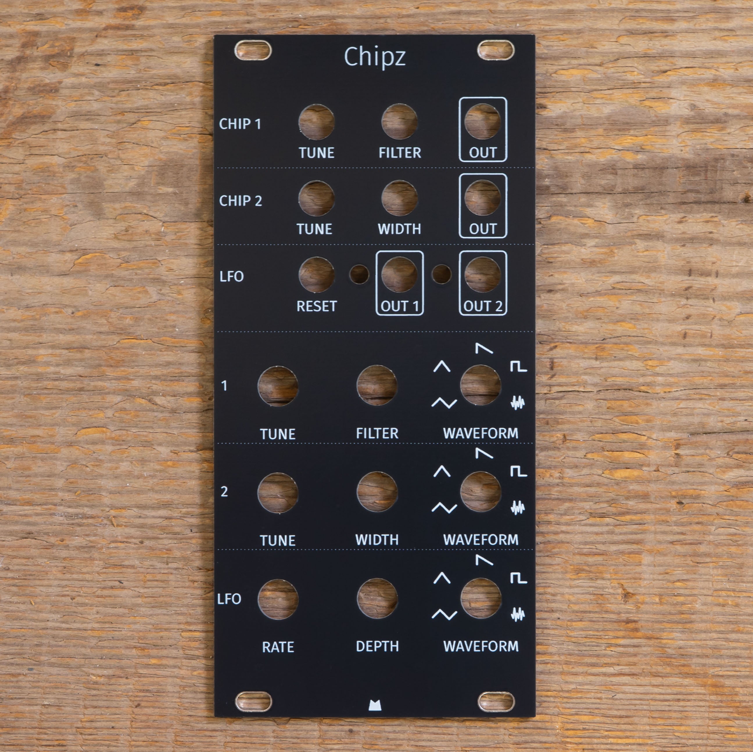 Chipz black panel – Mörk Modules