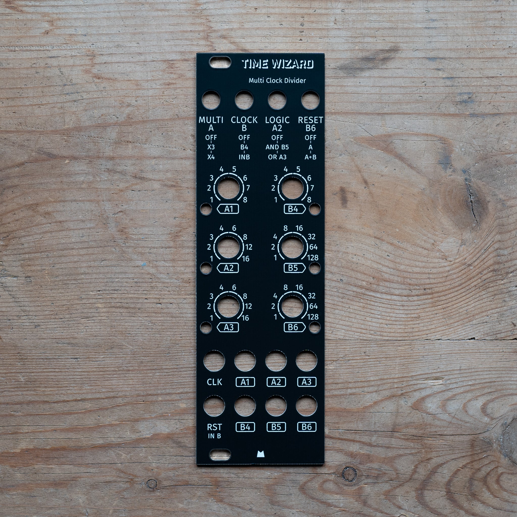 Time Wizard black panel – Mork Modules