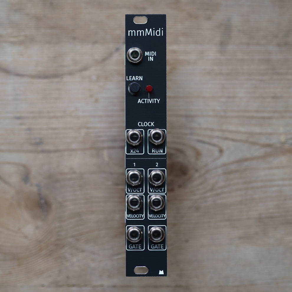 mmMidi (mk1) black panel – Mörk Modules