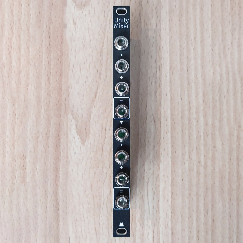Unity Mixer (v1) black panel – Mörk Modules