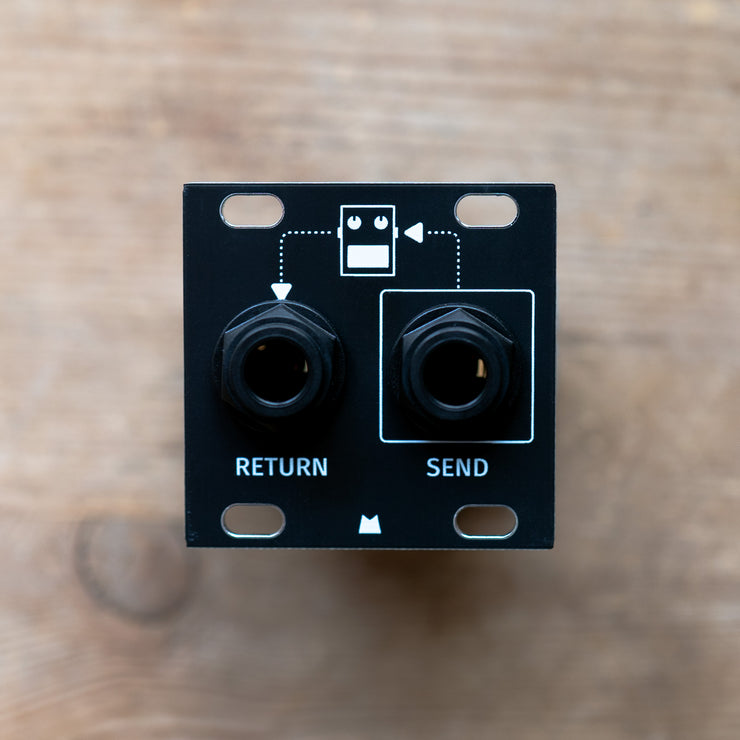 Pedal I/O Jacks 1U black panel – Mork Modules